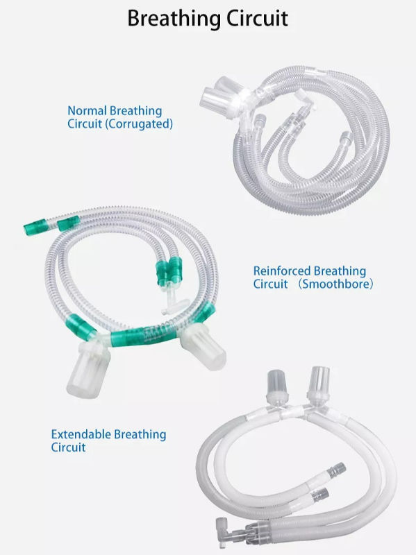 PVC Corrugated Anesthesia Airway Devices Disposable Medical Breathing ...