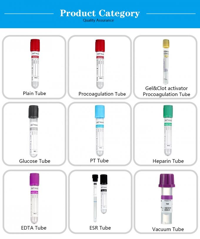 Disposable Vacuum Blood Collection System Tube Gel & Clot Activator ...