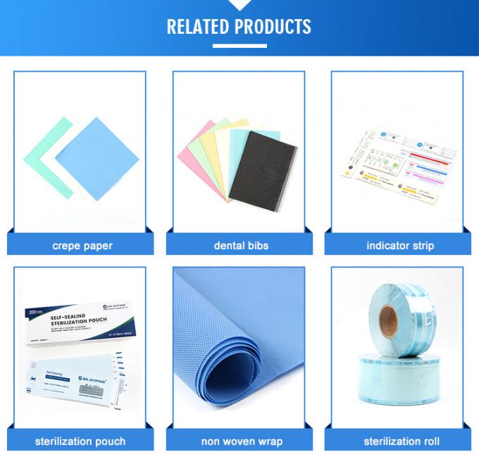 Medical Sterile Packaging Crepe Paper For Packaging Lighter Instruments ...