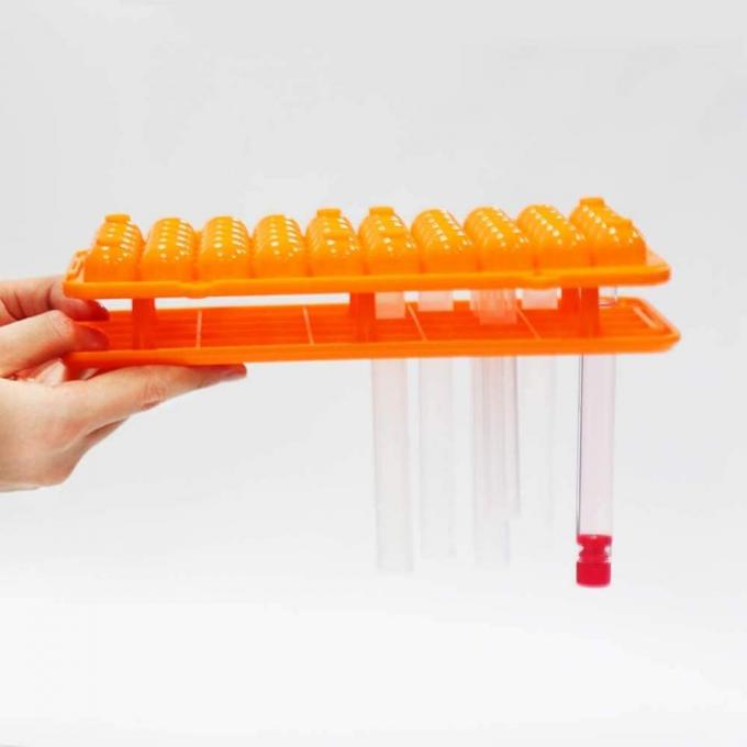 50 Well Plastic Multifunction Test Tube Holder Rack With Silicone