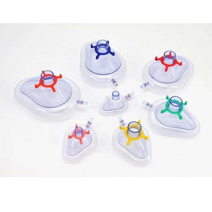 Anatomical Inflated Anaesthetic Pvc Cushion Mask Anesthesia Airway Devices