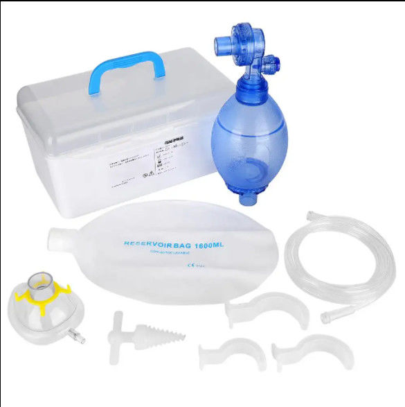 PVC emergency manual resuscitation Bag valve mask (BVM) and Ambu bag ...