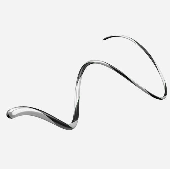 Zebra Nitinol Core Guidewire Black and white striped pattern Straight ...