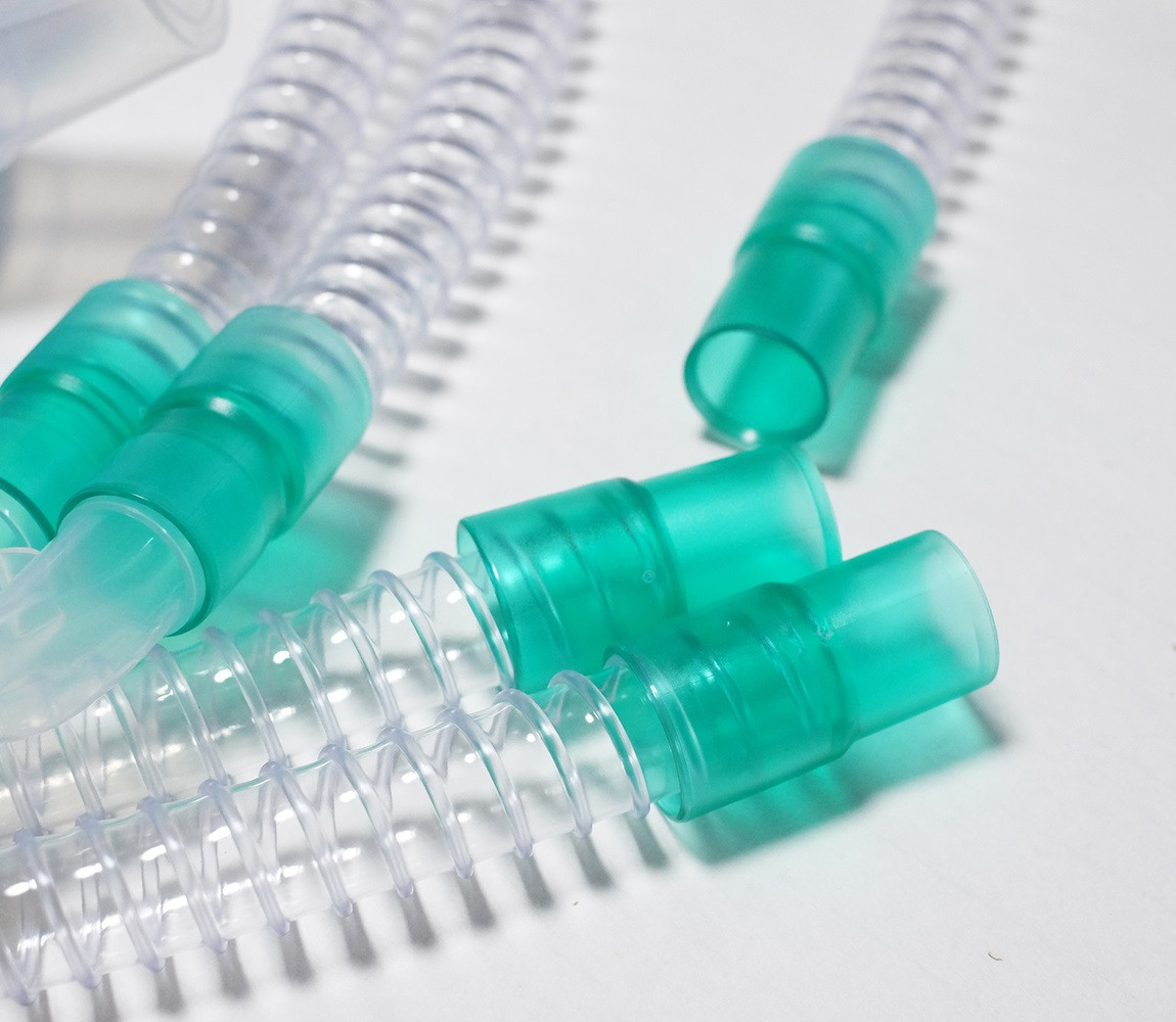 Disposable Medical Anesthesia Airway Devices PVC Corrugated Breathing ...