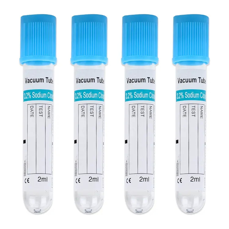 Blue Top Blood Collection PT Tubes Sodium Citrate For Blood ...