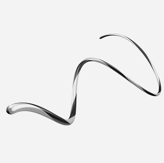 Zebra Nitinol Core Guidewire Black and white striped pattern Straight ...