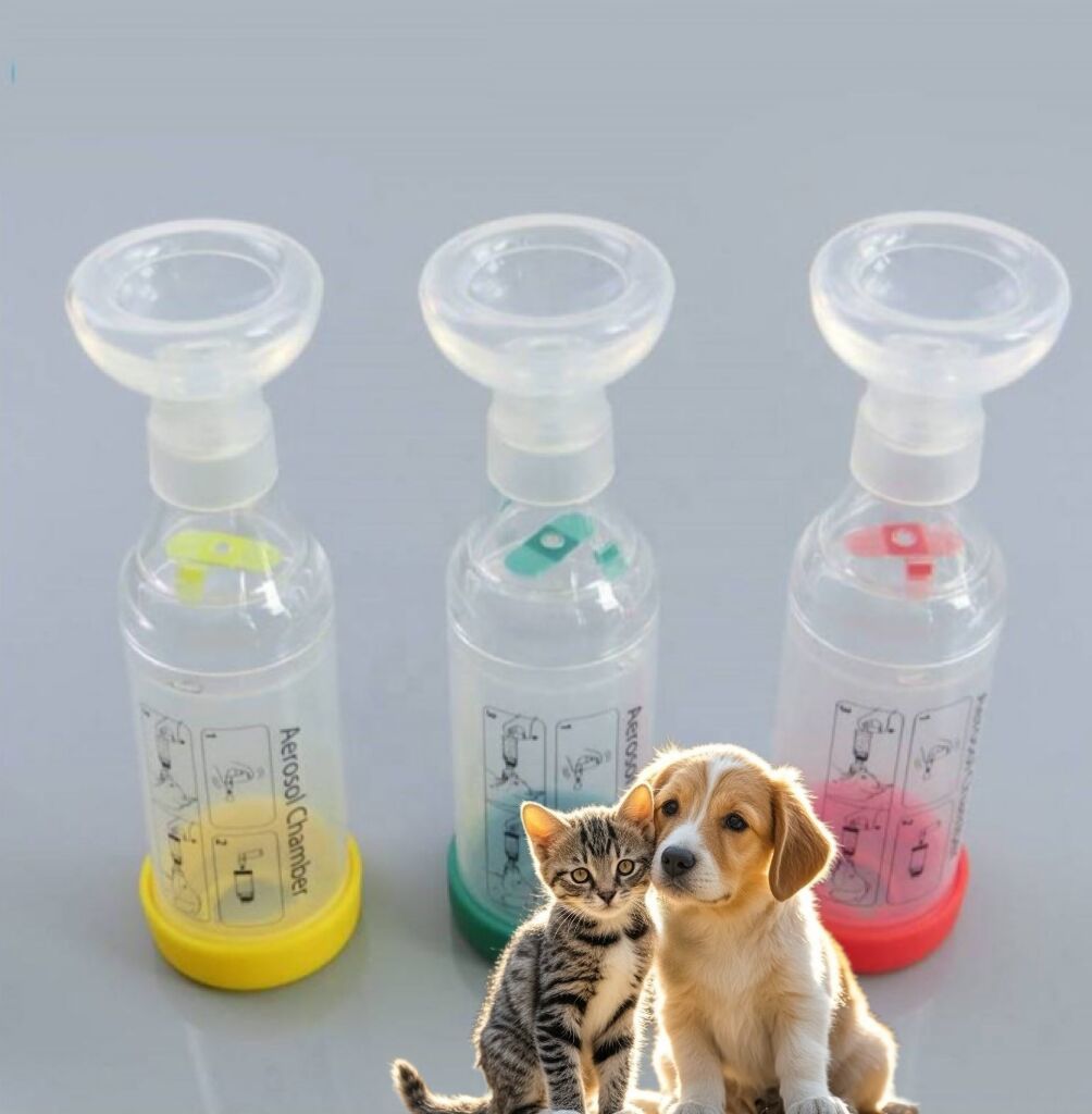 Dogs and Cats Aerosol Chamber Inhaler Spacer Asthma Cat Aerosol Chamber ...