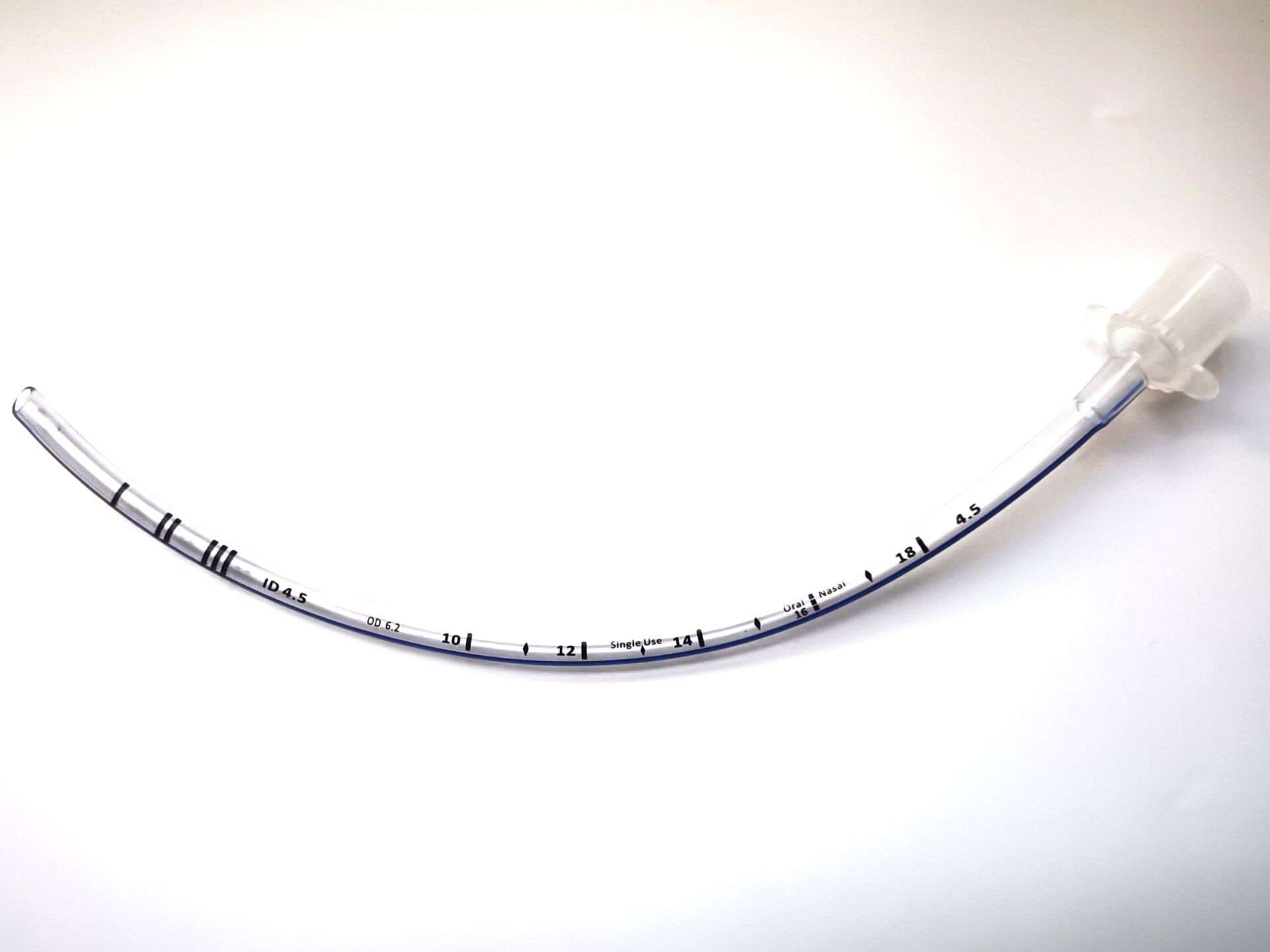 Medical Cuffed Endotracheal Intubation 4.5mm Ett Tube Sizing