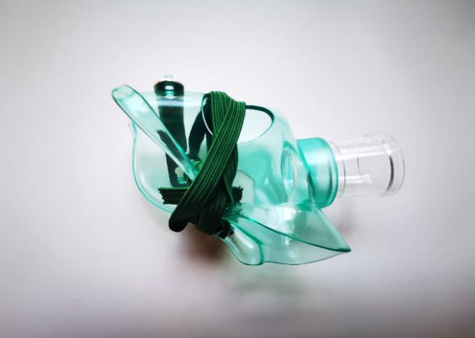 0.4ml Transparent Kinked Ventilator Nebulizer Kit Green Adult Nebulizer ...